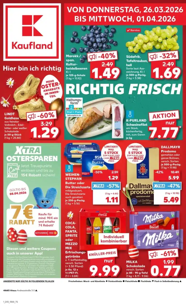Kaufland prospekt angebote 26.03.2026 zum blättern online