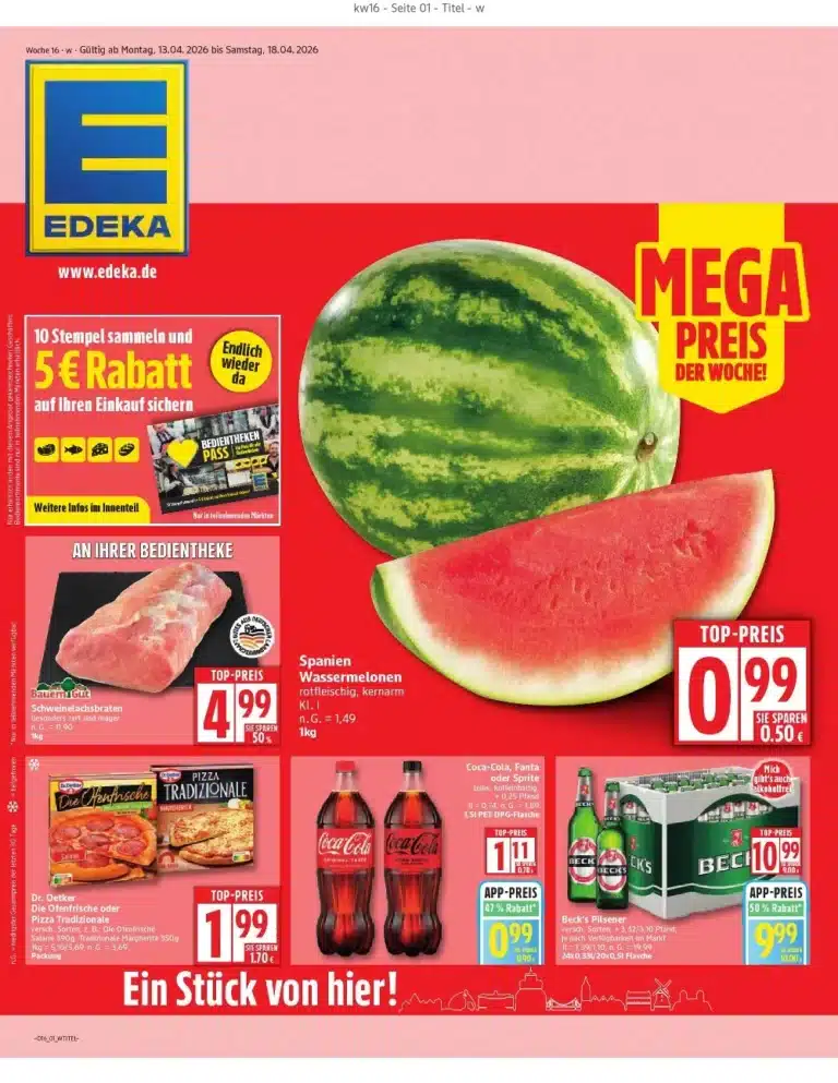 Еdeka prospekt von 13.04.2026 nächste Woche zum blättern