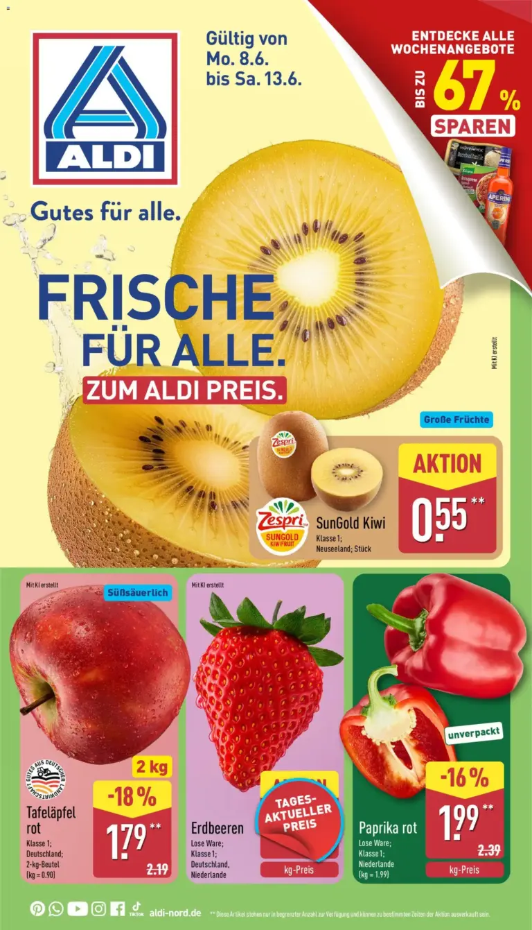 Aldi Prospekt ab 01.06.2026 bis 06.06.2026 - diese woche zum blättern