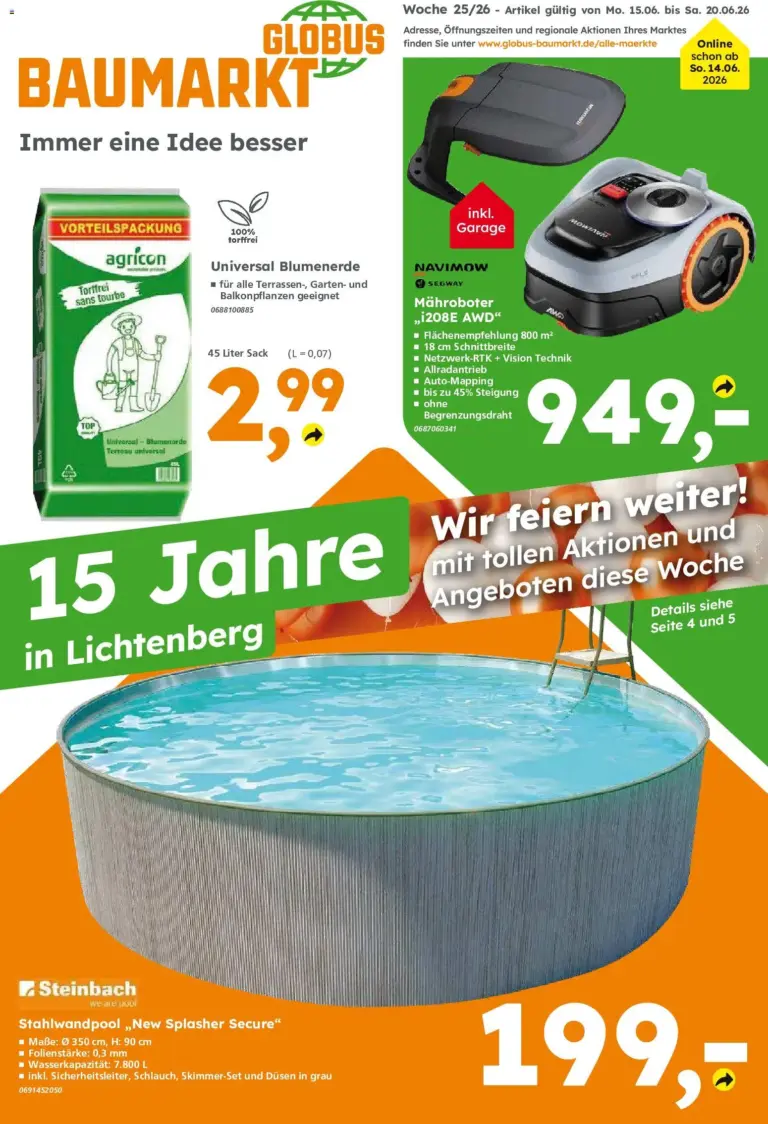 Globus Baumarkt Prospekt Forchheim ab 14.06.2026 bis 20.06.2026 - diese ...