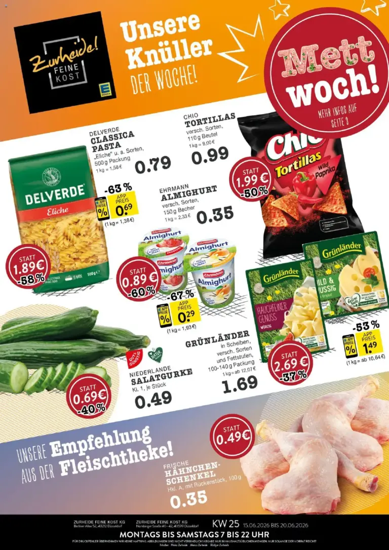 Edeka Prospekt ab 15.06.2026 bis 20.06.2026 - diese woche zum blättern