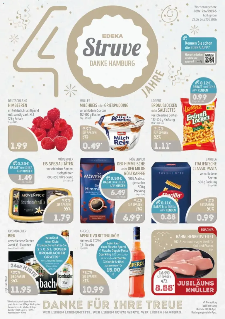 Edeka Struve Prospekt ab 22.06.2026 bis 27.06.2026 - diese woche zum ...